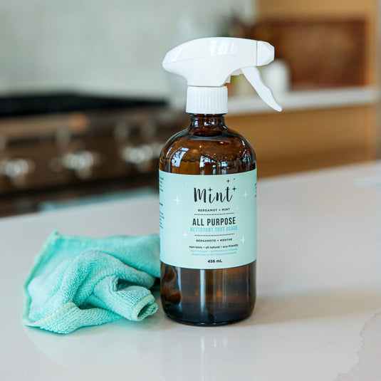 Mint Cleaning All-Purpose Cleaner - 456ml Refillable Bottle, Peppermint ...